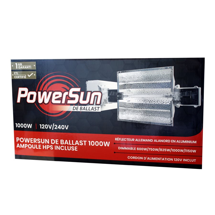 Powersun DE Ballast 1000W 120 / 240V Ampoule Incluse HPS – Sexxxy Puff
